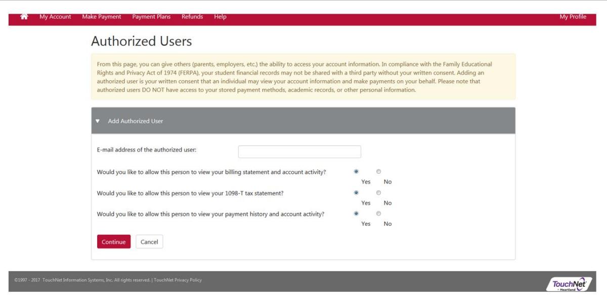 Add an Authorized User | YSU